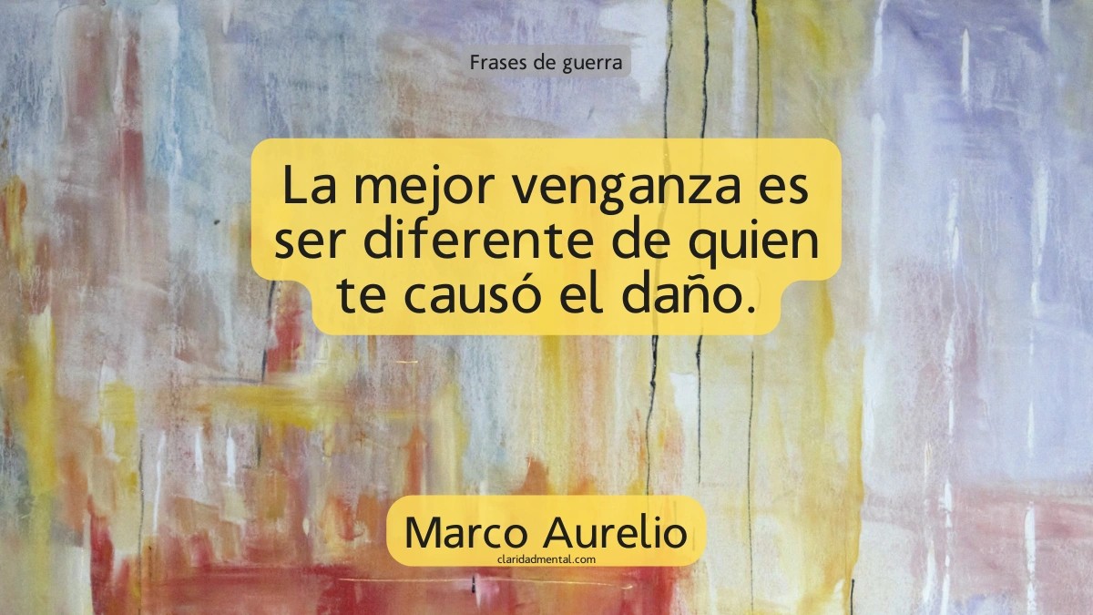 Marco Aurelio: La mejor venganza es ser diferente de quien te causó el ...